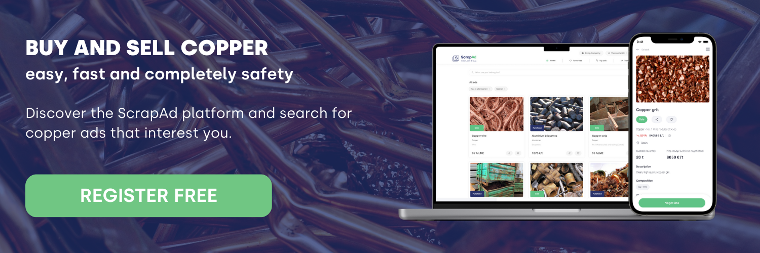 Buy and sell copper. Buy copper online – ScrapAd